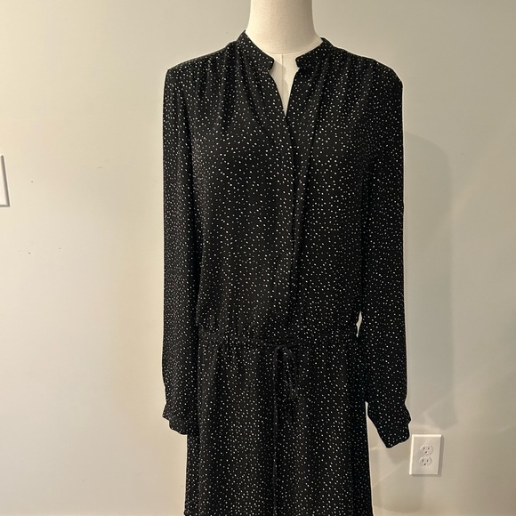 Hilary Radley | Dresses | Hilary Radley Black And White Smocked Long ...